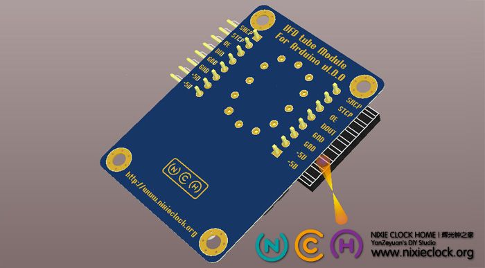 IV-22 VFD Module for Arduino [hardware design] – Omnixie | 辉光钟